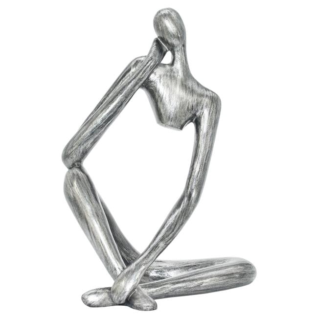Adam & Friends Home Decor Thinking Man Sculpture | 1-Piece | Pewter ...