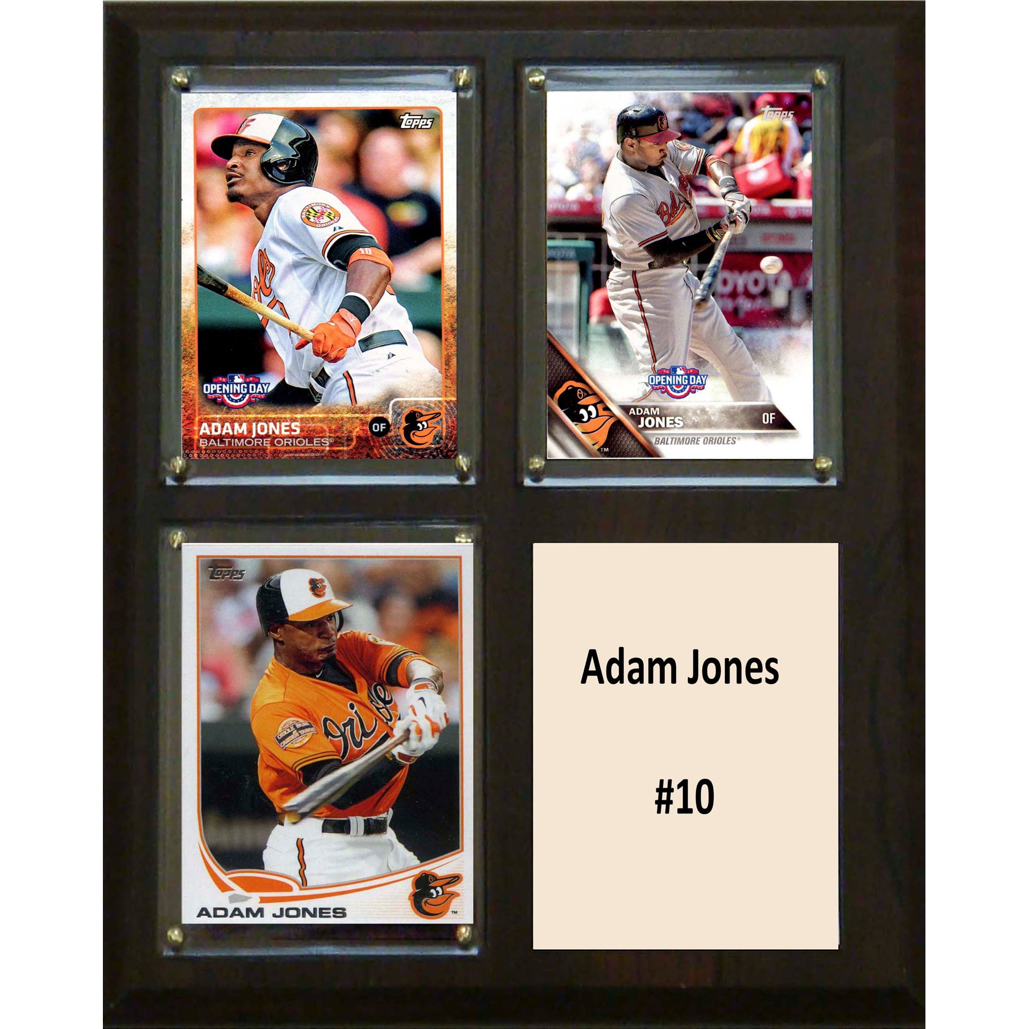 Adam Jones Baltimore Orioles 8'' x 10'' Plaque - Walmart.com