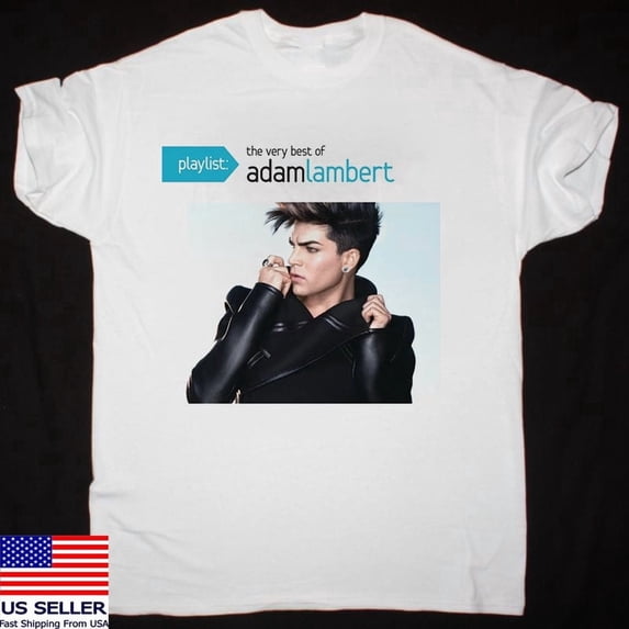 Adam Lambert Playlist The Very Best Of Adam Lambert T Shirt Size S-5XL ...