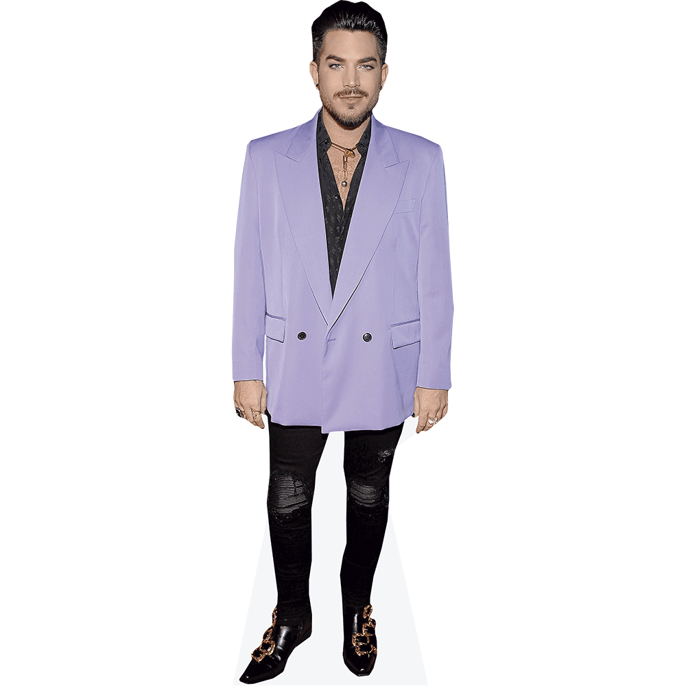 Adam Lambert (Purple Jacket) Lifesize Cardboard Cutout Standee ...