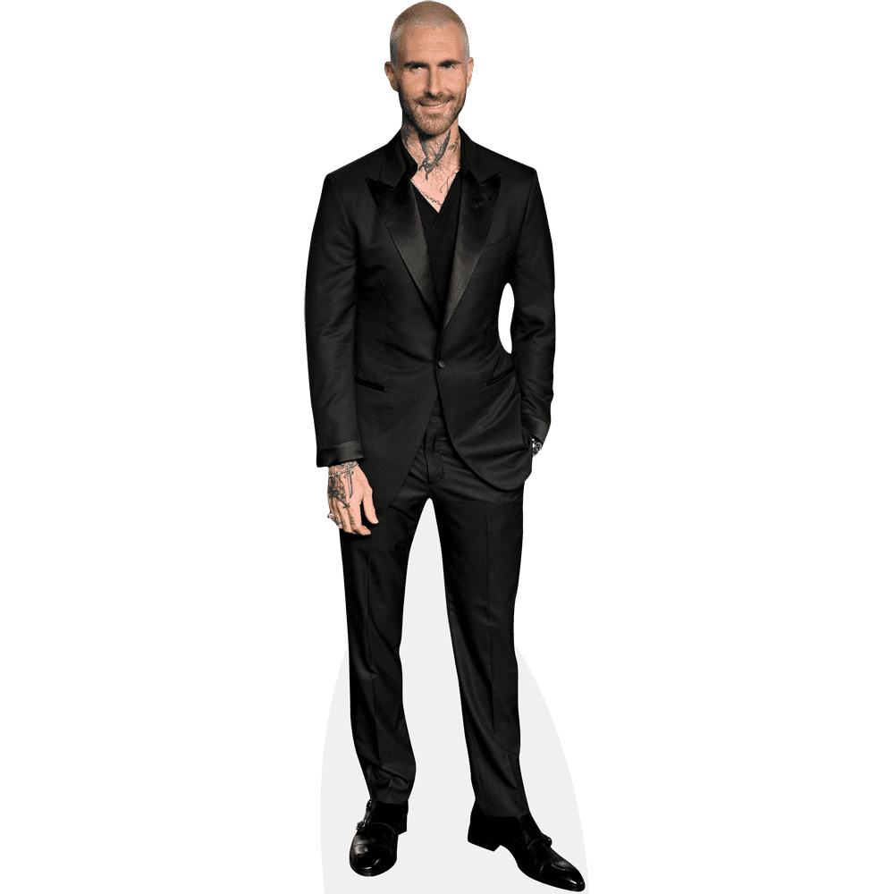 Adam Levine (Black Outfit) Mini Cardboard Cutout Standee - Walmart.com