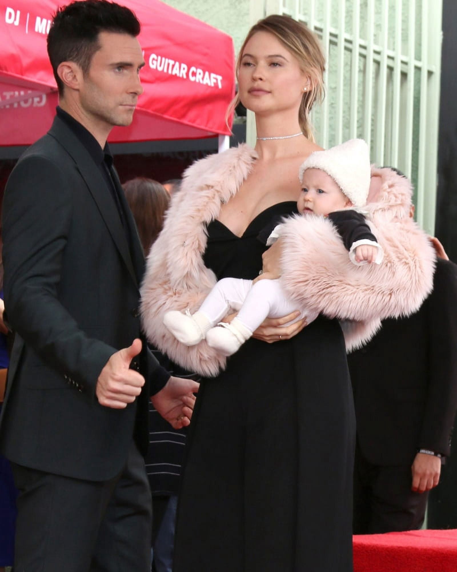 Adam Levine Dusty Rose Levine Behati Prinsloo At The Induction Ceremony ...