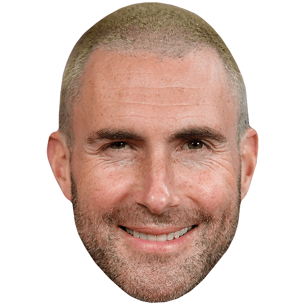 Adam Levine (Smile) Flat Cardboard Face - Walmart.com
