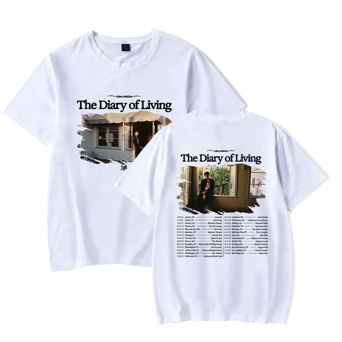 Adam Melchor 2025 The Diary Of Living Tour Men's and women's classic fashionable casual pure ...