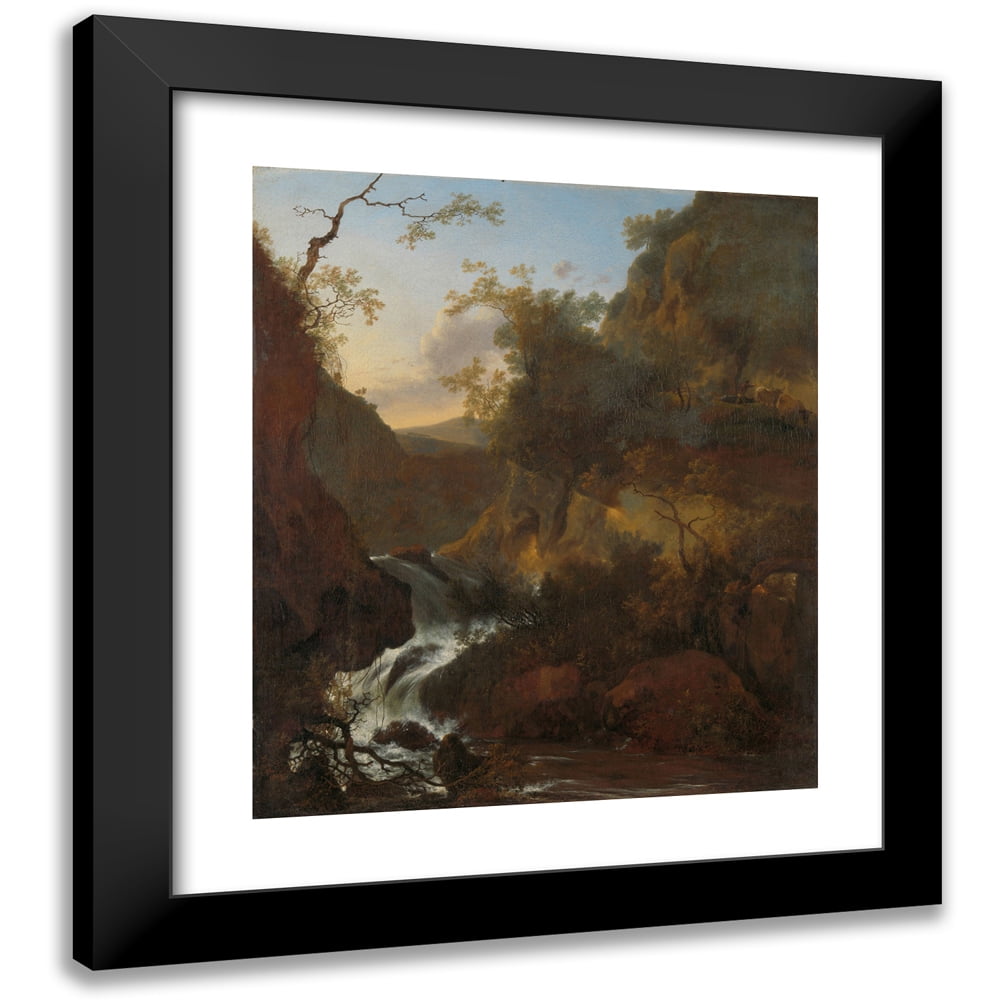 Adam Pynacker 12x14 Black Modern Framed Museum Art Print Titled - A ...