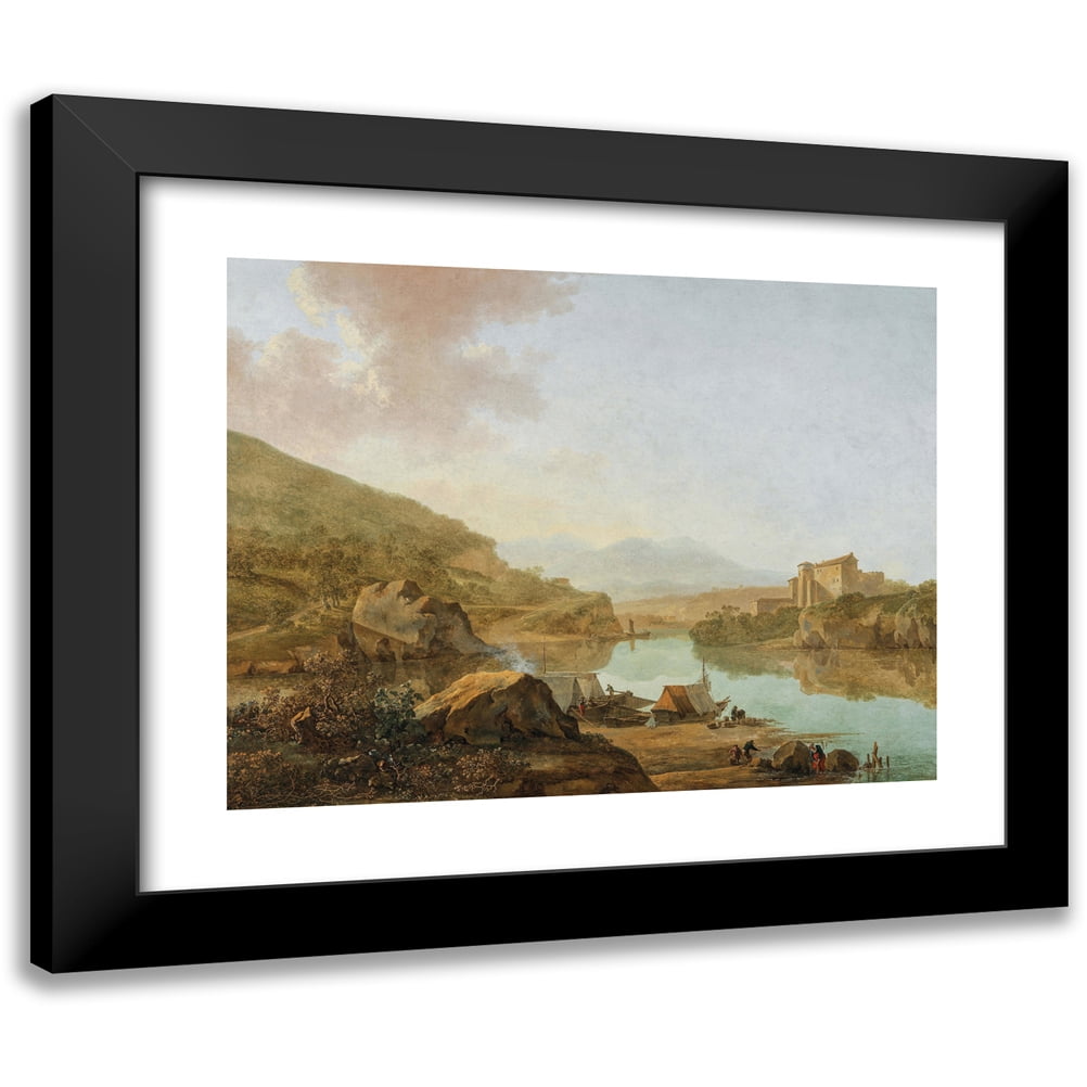 Adam Pynacker 14x12 Black Modern Framed Museum Art Print Titled - An ...