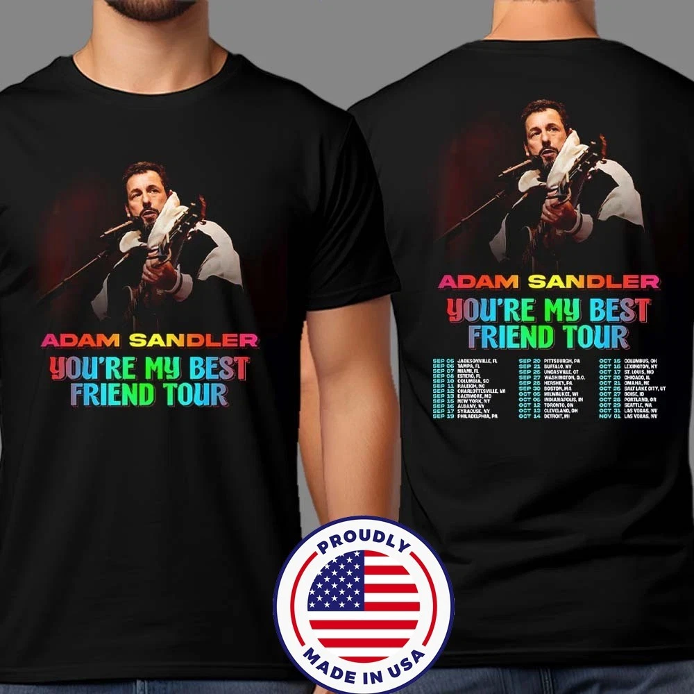 Adam Sandler Best Friend Tour 2025 Merch T-Shirt - Walmart.com