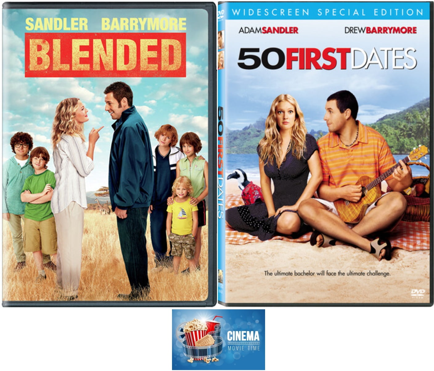 Adam Sandler Drew Barrymore Comedy Double Feature BLENDED & 50 FIRST ...
