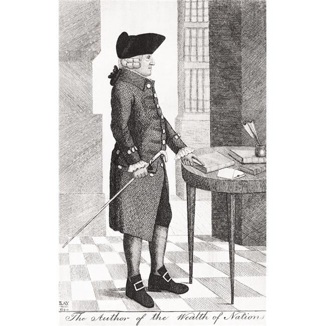 Adam Smith Author Of The Wealth Of Nations Engraved By John Kay 1790 ...