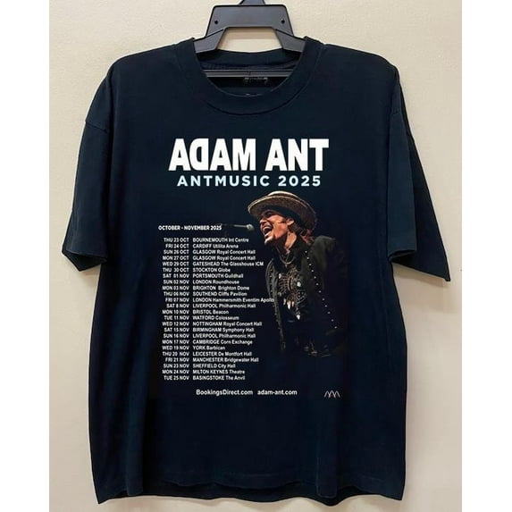 Adam The Ants Ant Music 2025 Black Cotton T Shirt Full Size S-5XL ...