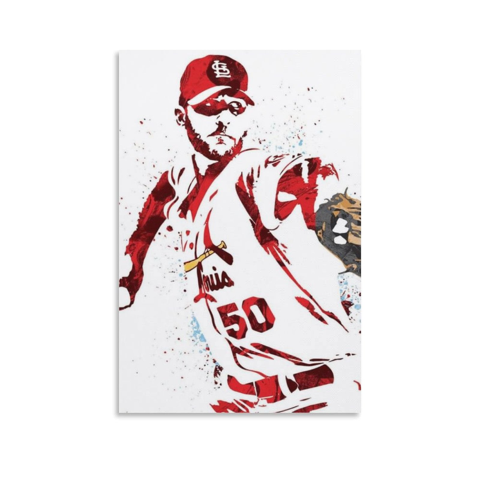 Adam Wainwright Baseball Poster Canvas Poster Artworks Canvas Poster ...