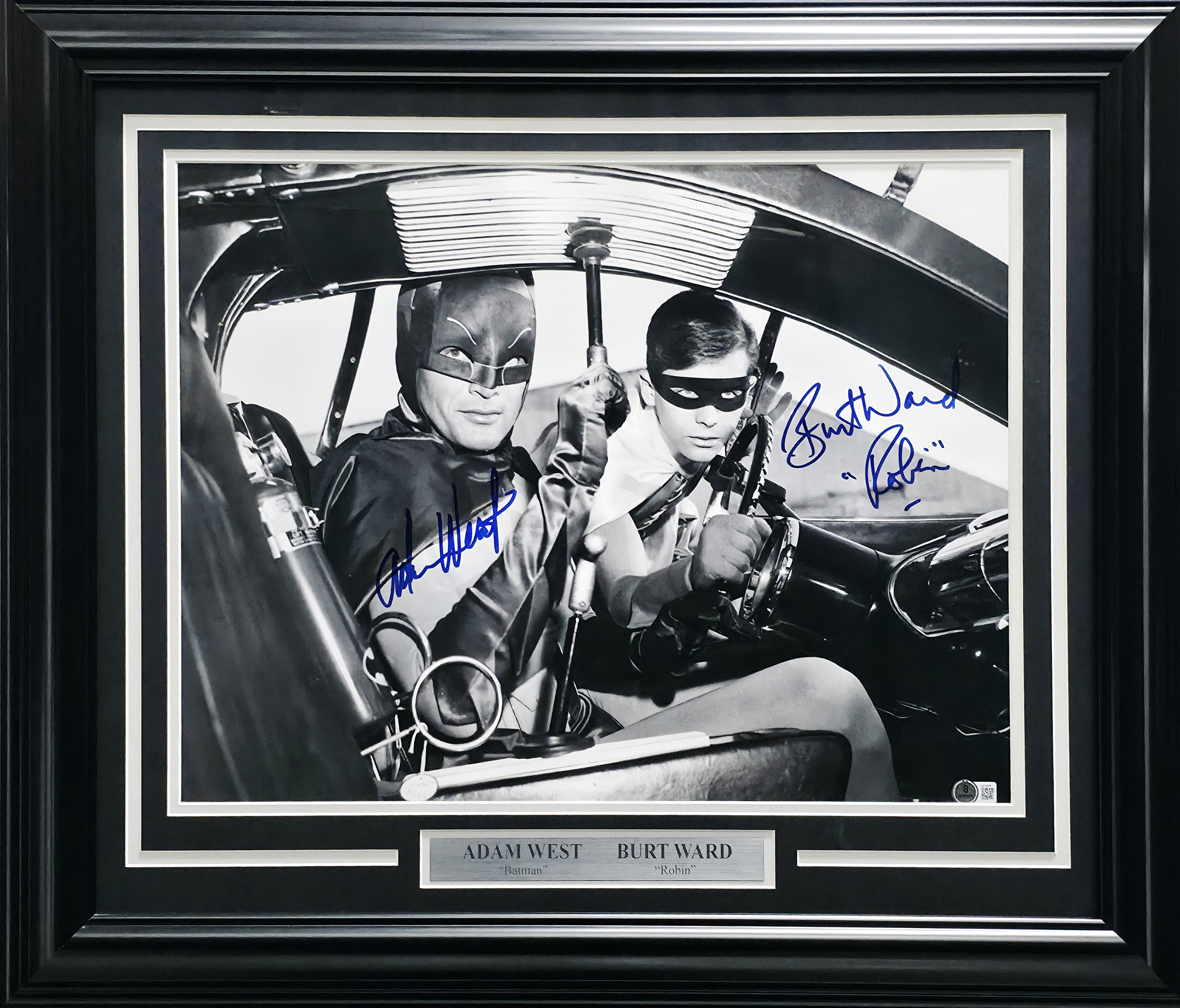 Adam West & Burt Ward Autographed Framed 16x20 Photo Batman & Robin ...