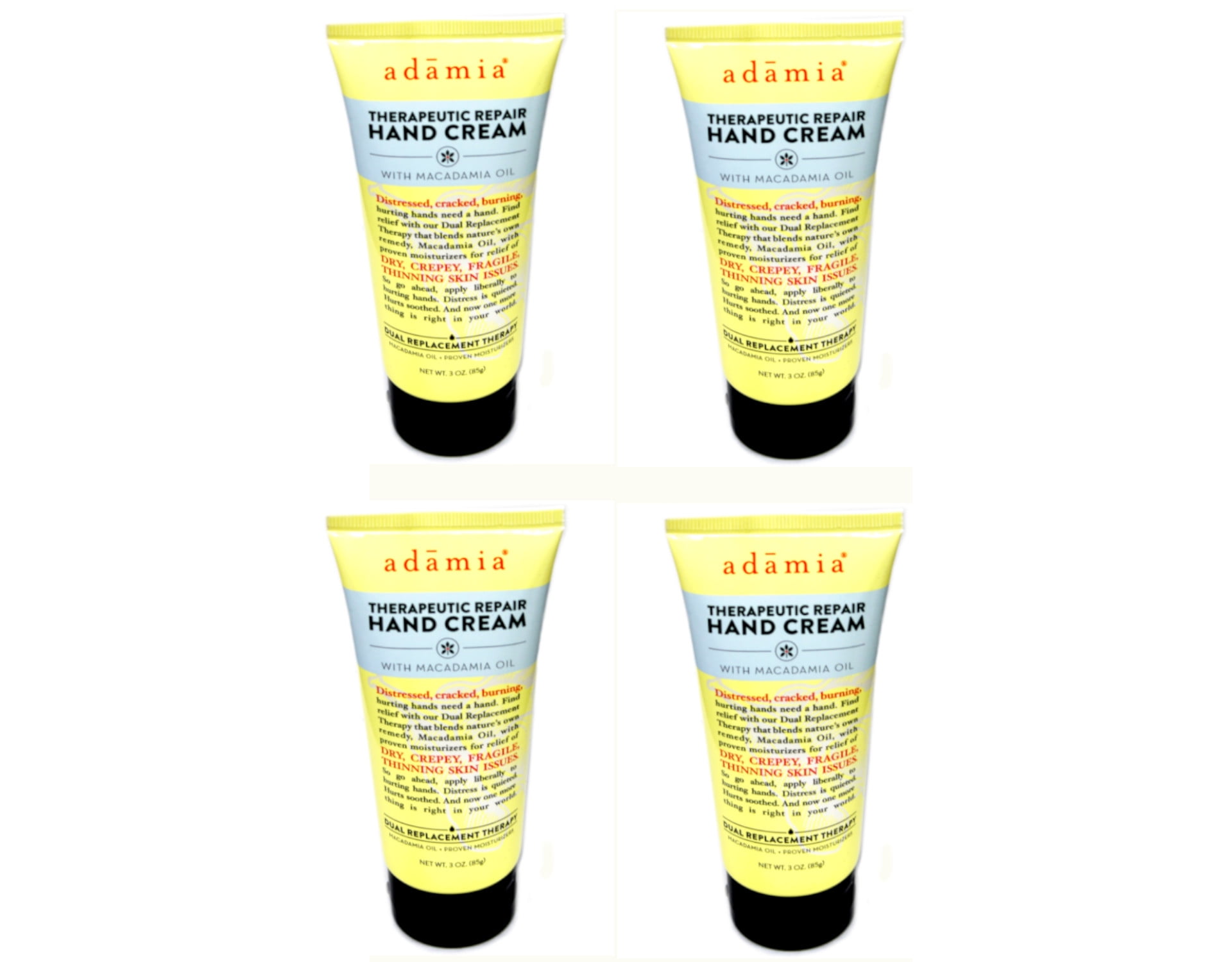 Adamia Therapeutic Repair Hand Cream, 3 Ounce - Pack of 4 - Walmart.com