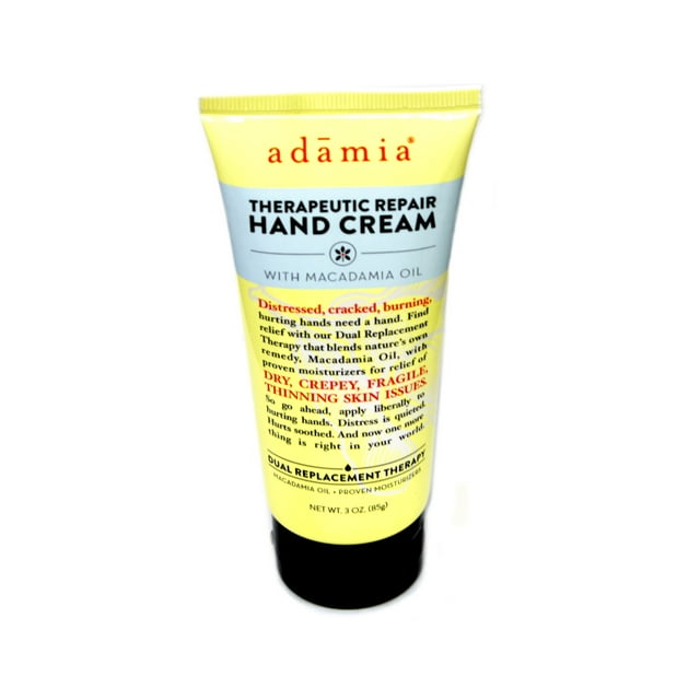 Adamia Therapeutic Repair Hand Cream for Cracked Skin, 3 Ounce Lotion ...