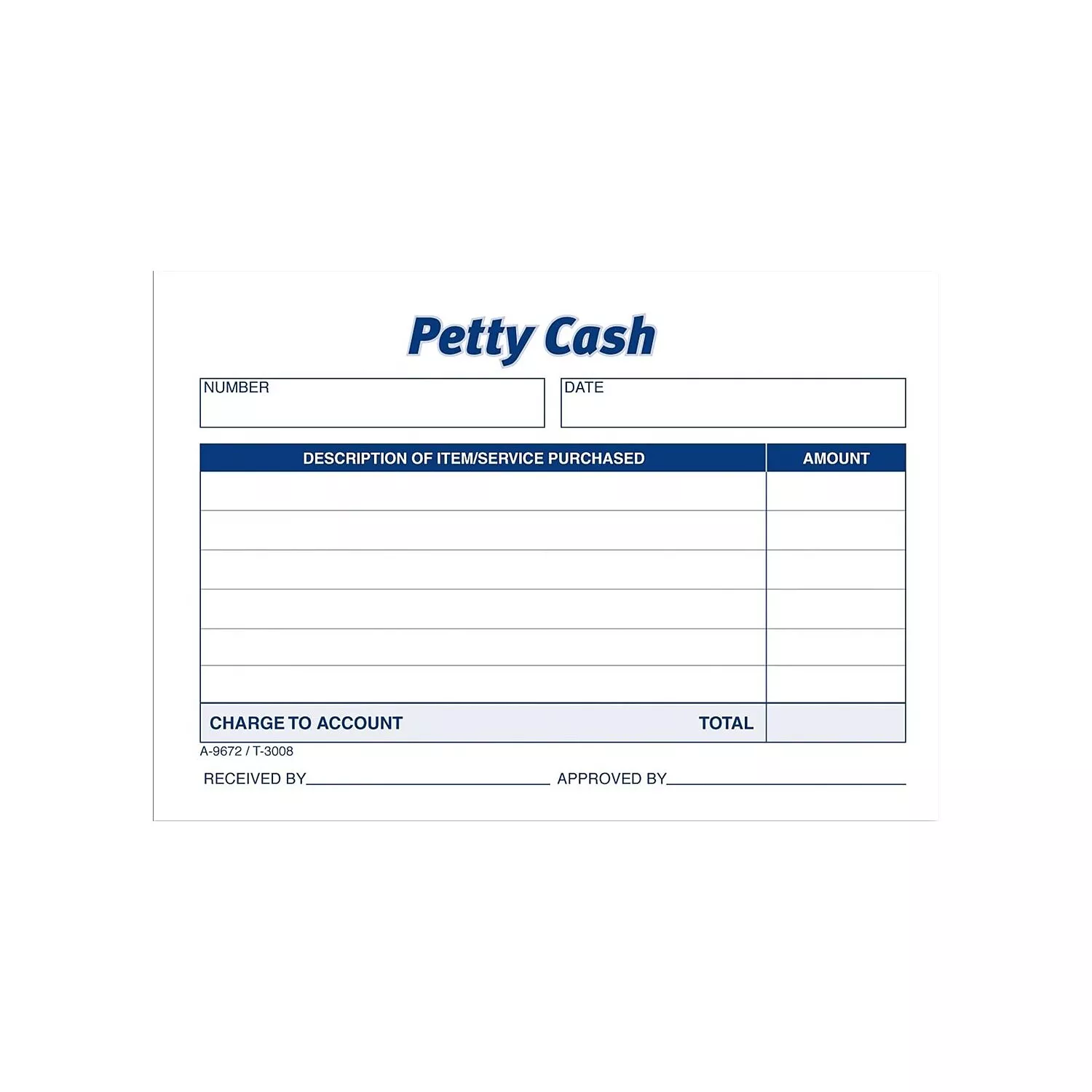 Adams 1-Part Carbonless Receipts Pad 5"L x 3.5"W 50 Forms/Pad 447255 ...