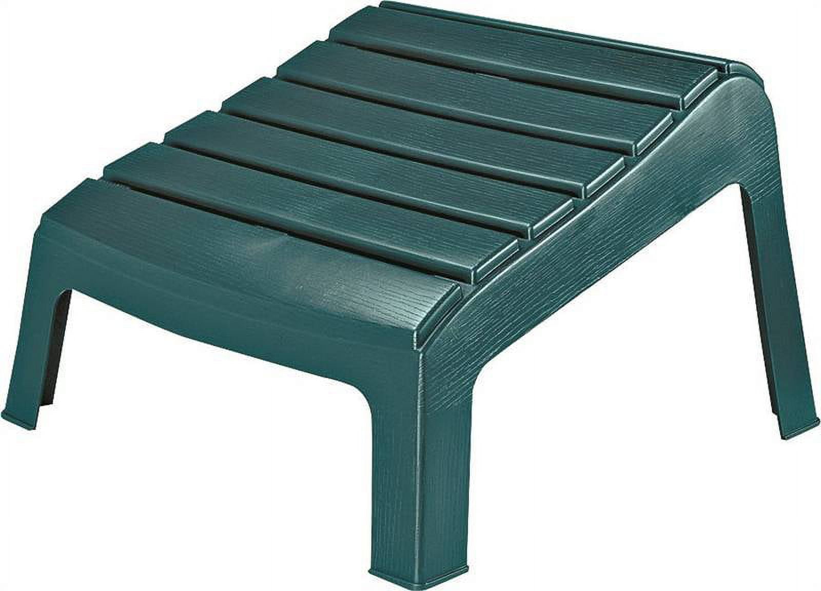 Adams Adirondack Plastic Ottoman Footstool, Outdoor Patio Footrest ...