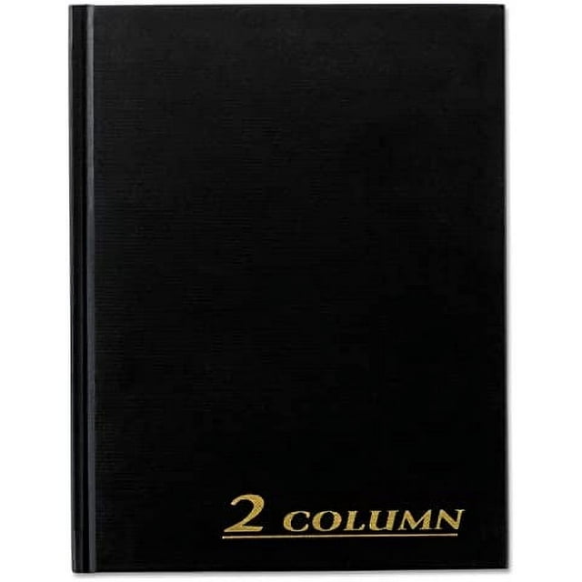 Adams ARB8002M Account Book, 2 Column, Black Cover, 80 Pages, 7 X 9 1/4 ...