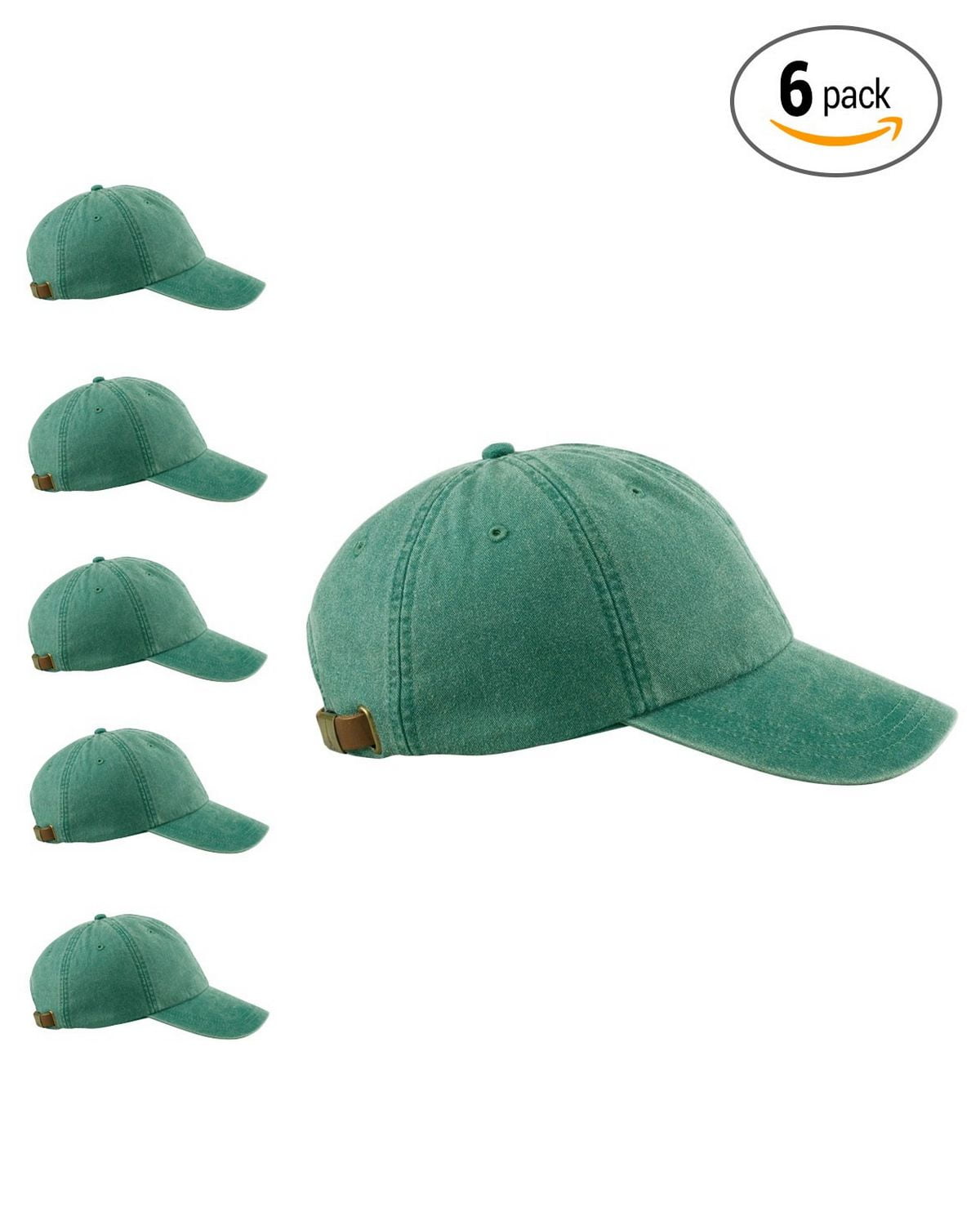 Adams Ad969 Optimum Pigment Dyed-Cap, Pack Of 6 - Walmart.com