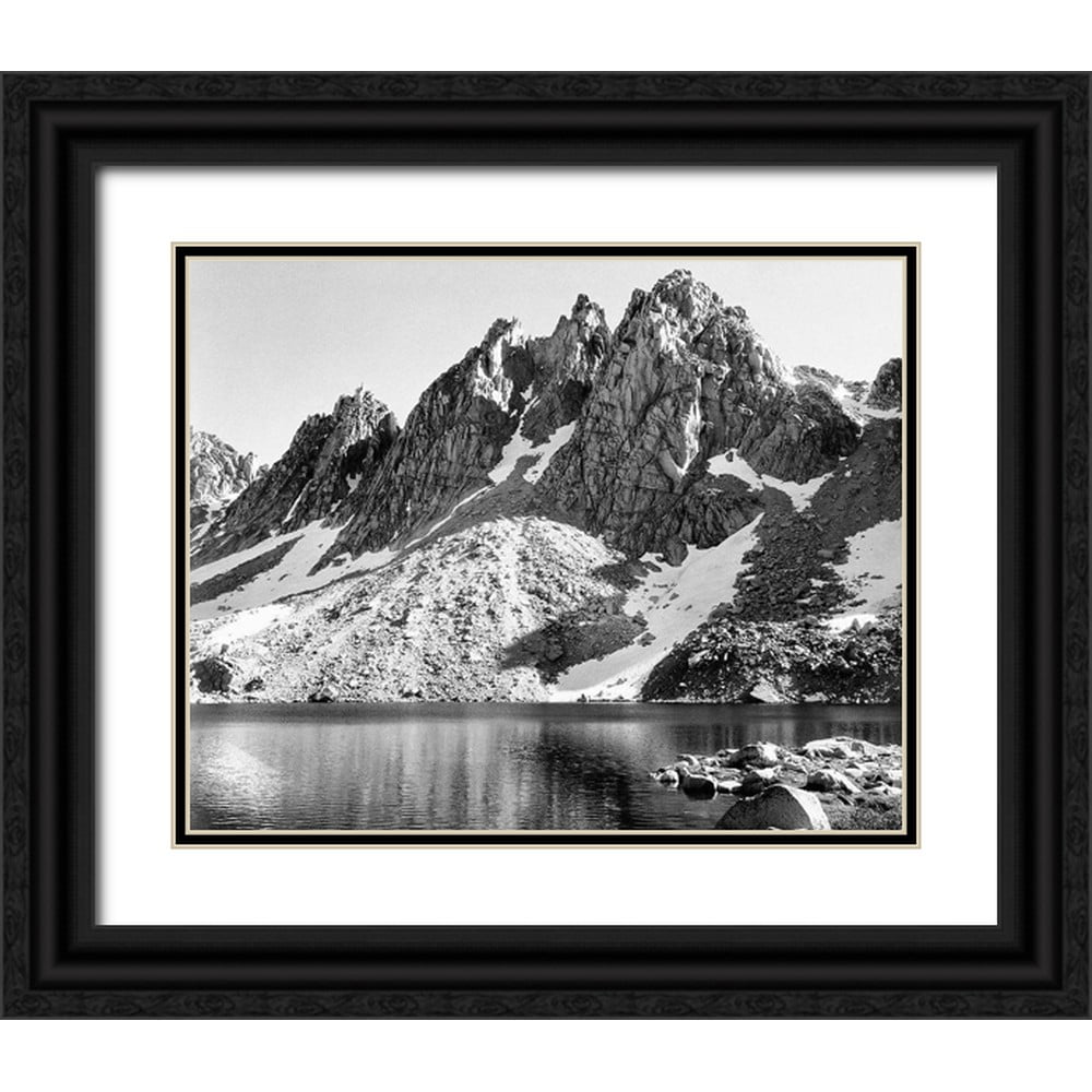 Adams, Ansel 14x12 Black Ornate Wood Framed with Double Matting Museum ...