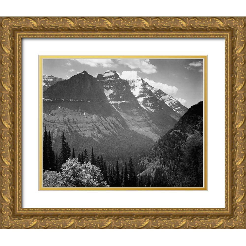 Adams, Ansel 14x12 Gold Ornate Wood Framed with Double Matting Museum ...