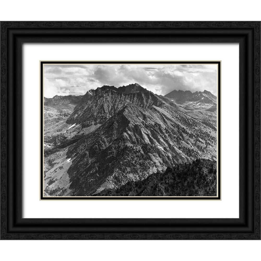 Adams, Ansel 18x15 Black Ornate Wood Framed with Double Matting Museum ...