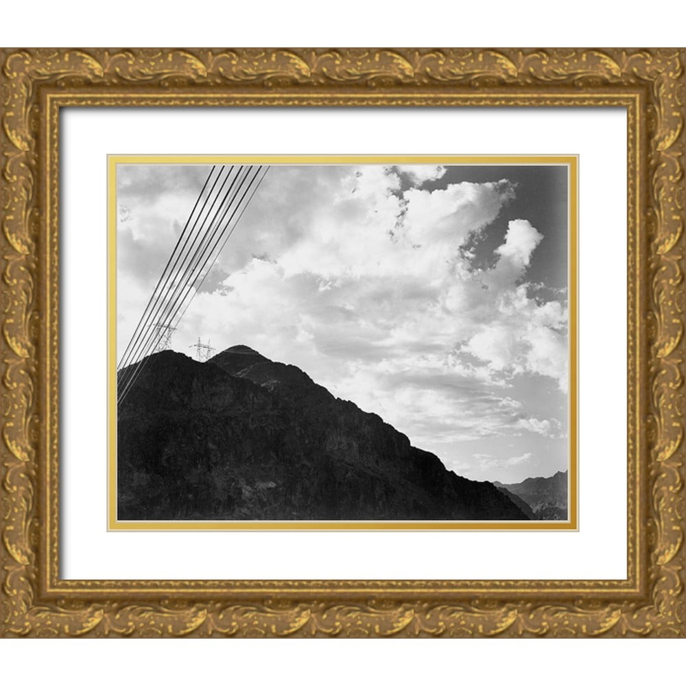 Adams, Ansel 24x20 Gold Ornate Wood Framed with Double Matting Museum ...