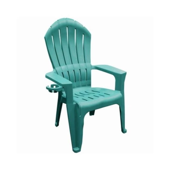Adams Big Easy Teal Adirondack Chair with Real Comfort & Cup Holder ...