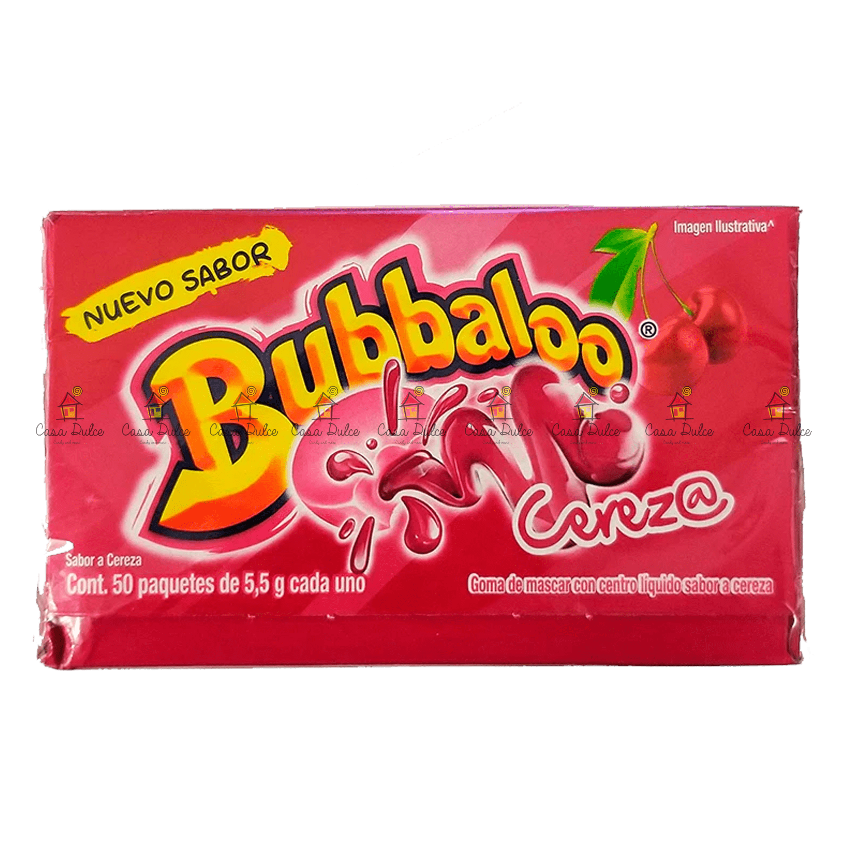Adams - Bubbaloo Cherry 50ct - Walmart.com