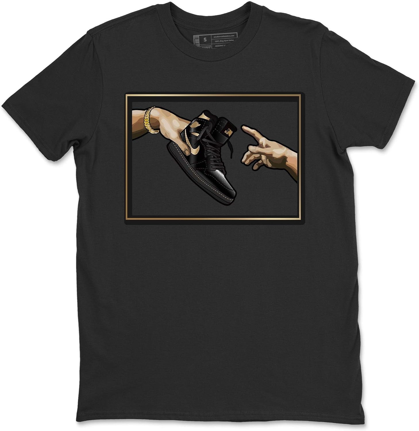 Adams Creation T-Shirt - Black Metallic Gold Shoe Match Tee - Walmart.com Adams Creation T-Shirt - Black Metallic Gold Shoe Match Tee - Walmart.com