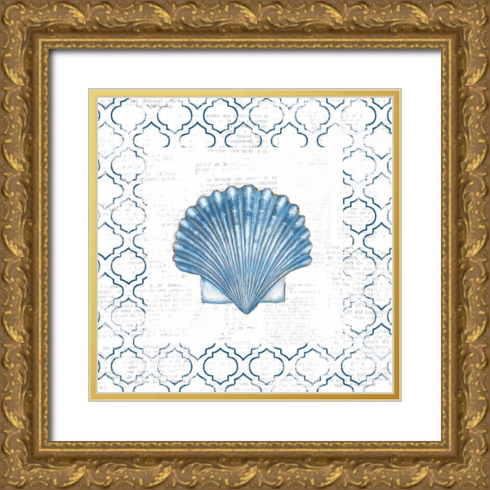 Adams, Emily 12x12 Gold Ornate Wood Framed with Double Matting Museum ...