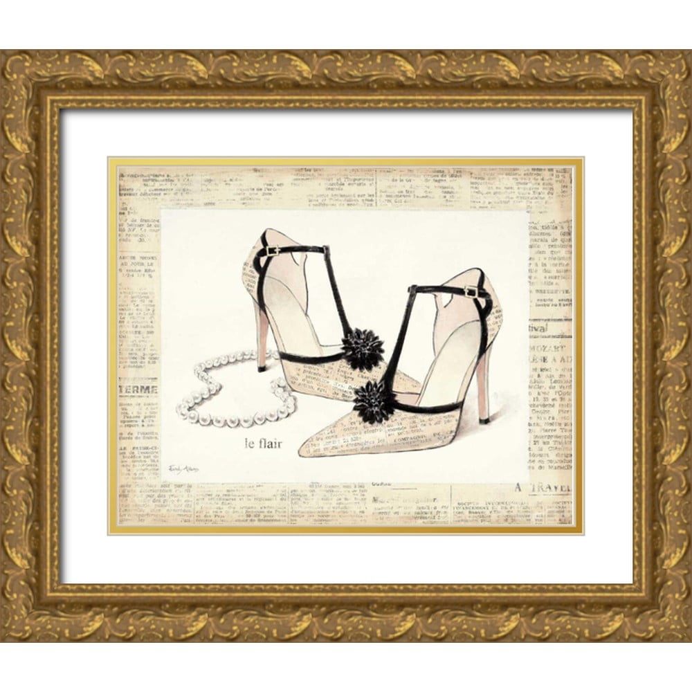 Adams, Emily 14x12 Gold Ornate Wood Framed with Double Matting Museum ...