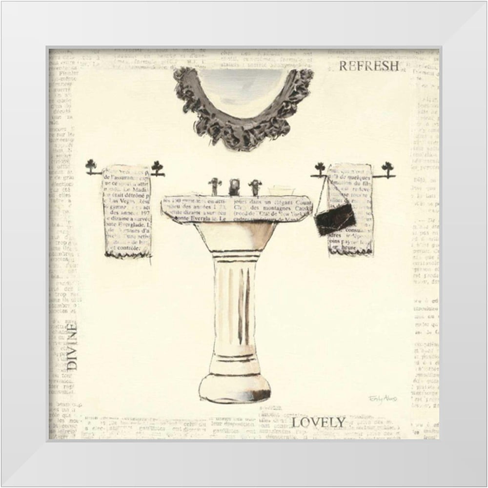 Adams, Emily 15x15 White Modern Wood Framed Museum Art Print Titled ...