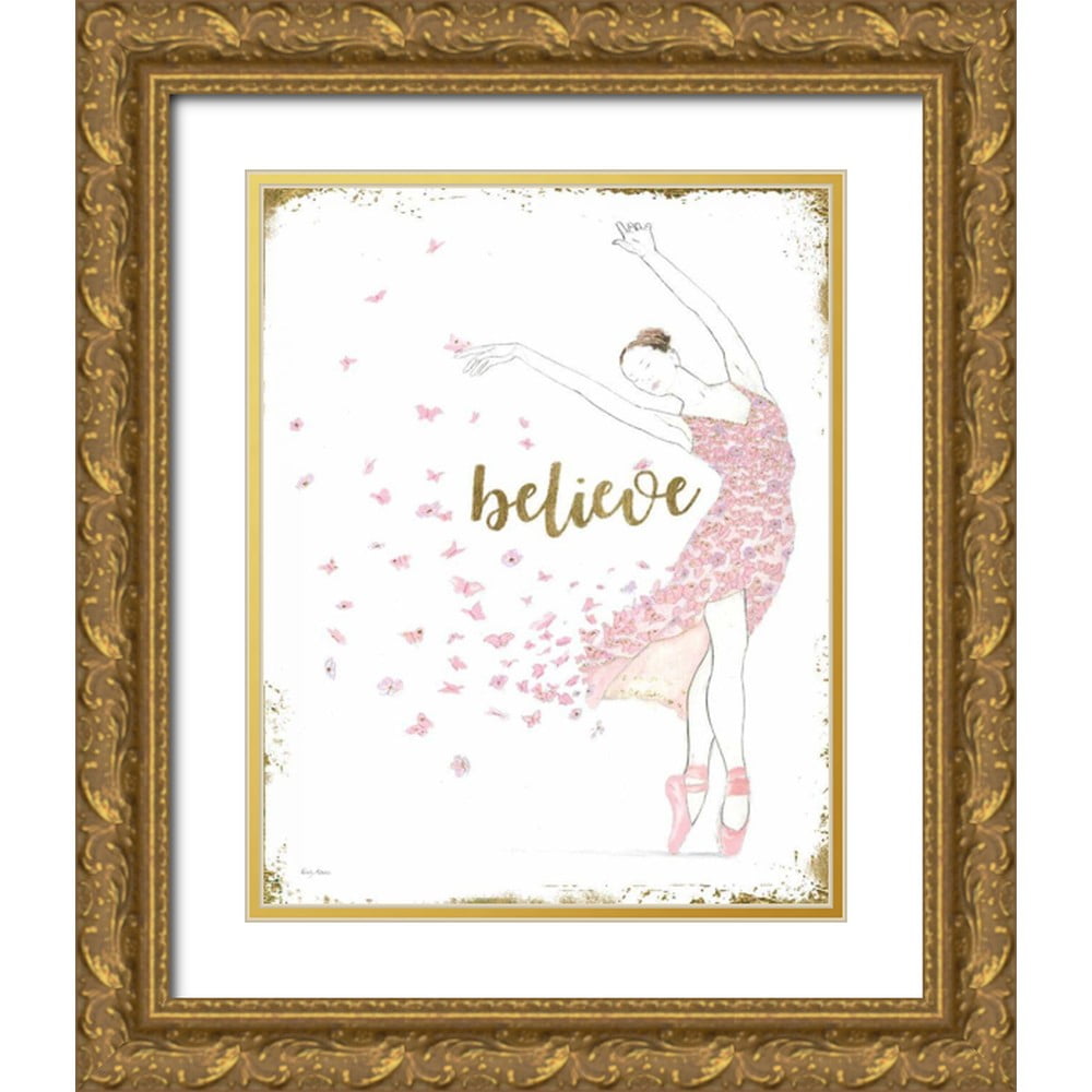 Adams, Emily 15x18 Gold Ornate Wood Framed with Double Matting Museum ...