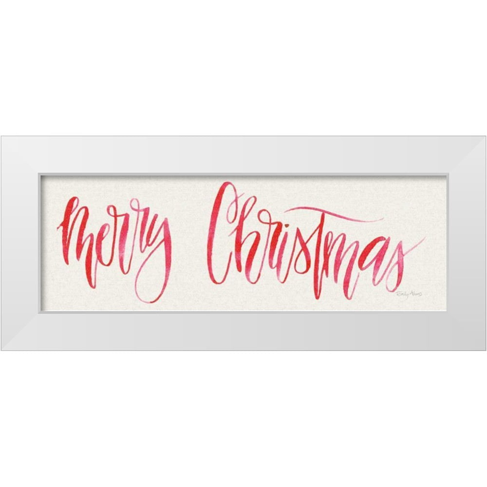 Adams, Emily 18x9 White Modern Wood Framed Museum Art Print Titled ...