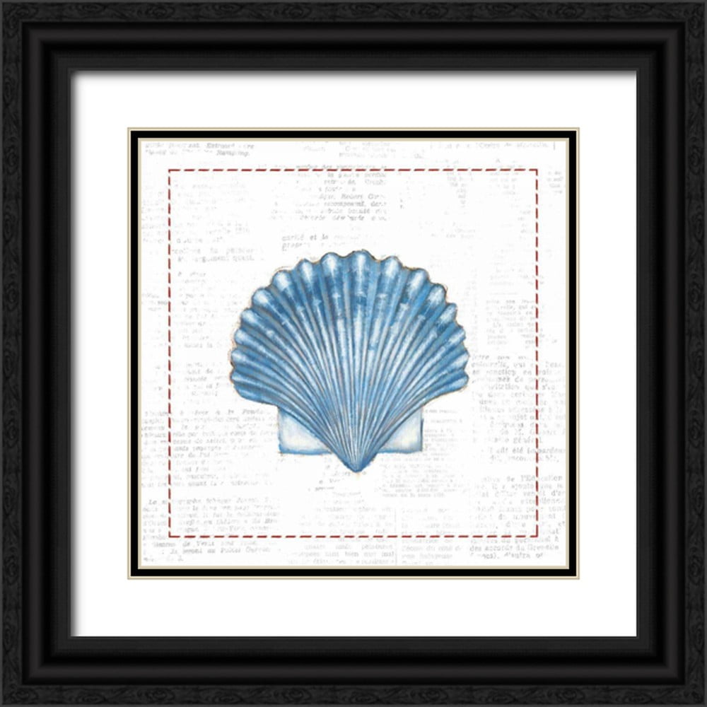 Adams, Emily 20x20 Black Ornate Wood Framed with Double Matting Museum ...