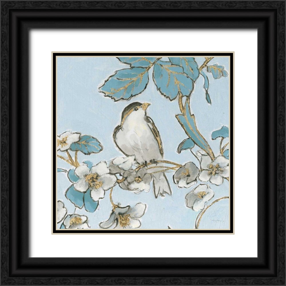 Adams, Emily 20x20 Black Ornate Wood Framed with Double Matting Museum ...