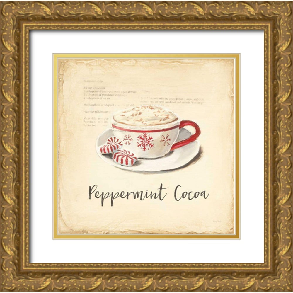 Adams, Emily 26x26 Gold Ornate Wood Framed with Double Matting Museum ...