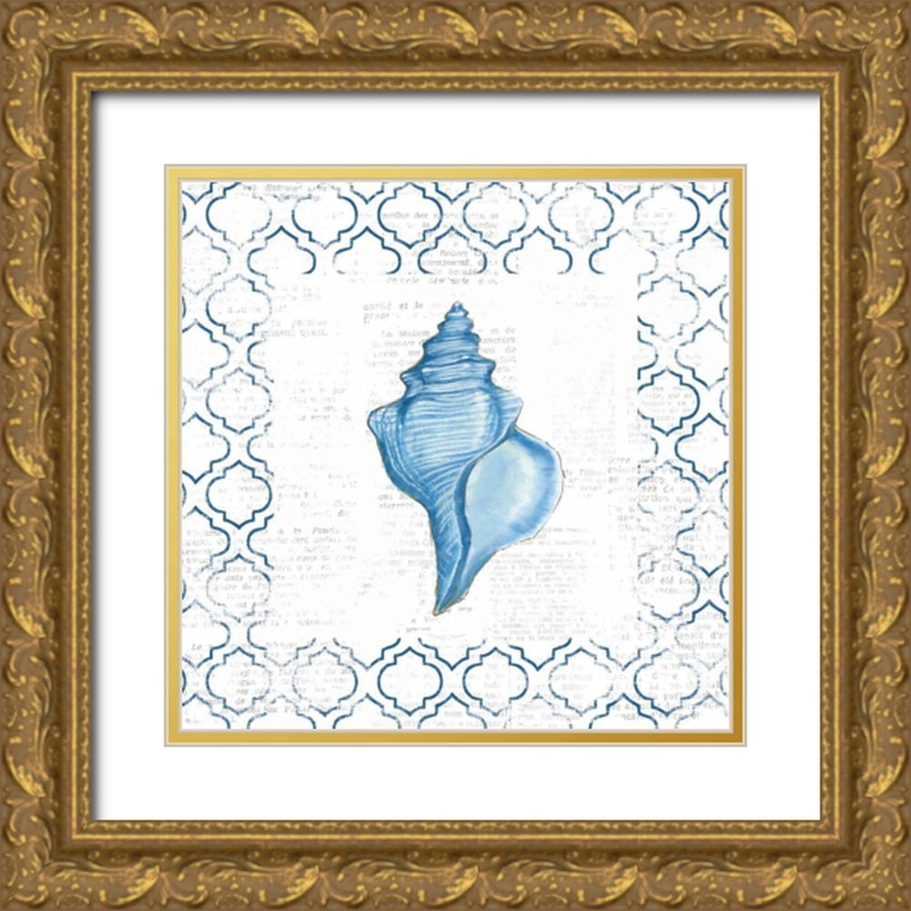 Adams, Emily 26x26 Gold Ornate Wood Framed with Double Matting Museum ...