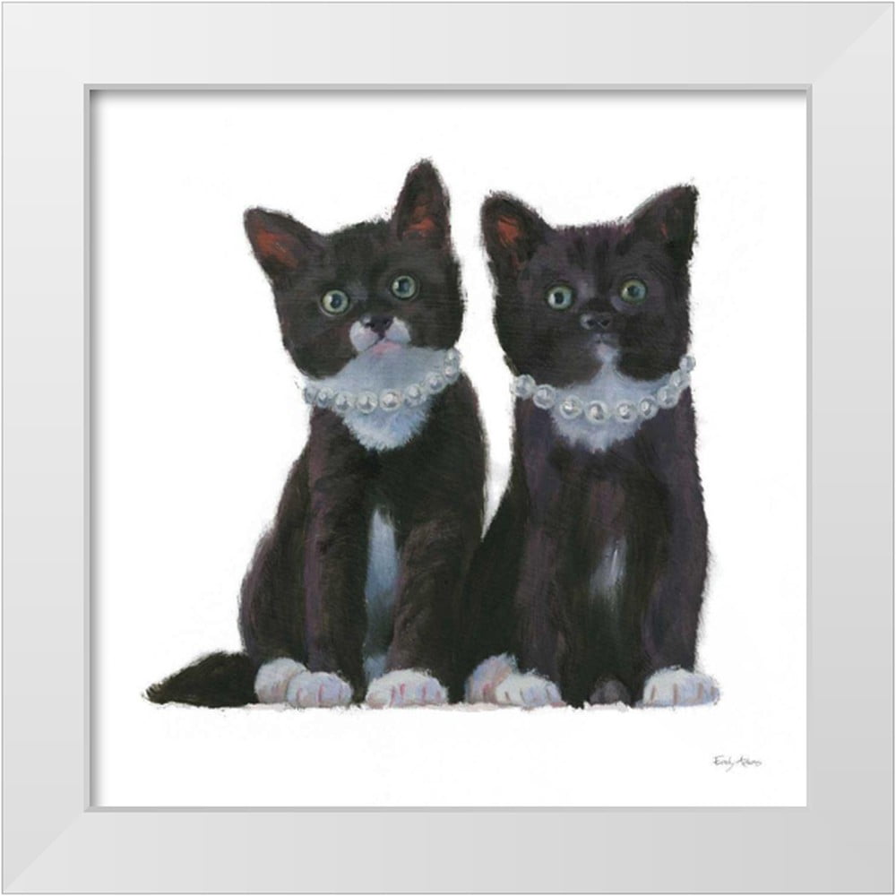 Adams, Emily 26x26 White Modern Wood Framed Museum Art Print Titled ...