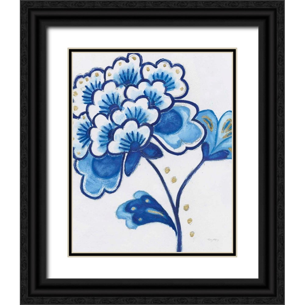 Adams, Emily 26x32 Black Ornate Wood Framed with Double Matting Museum ...