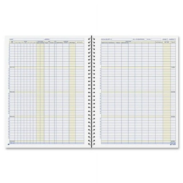 Adams® Employee Payroll Book, 112 Pages, 8 1/2" x 11", Blue Vinyl ...