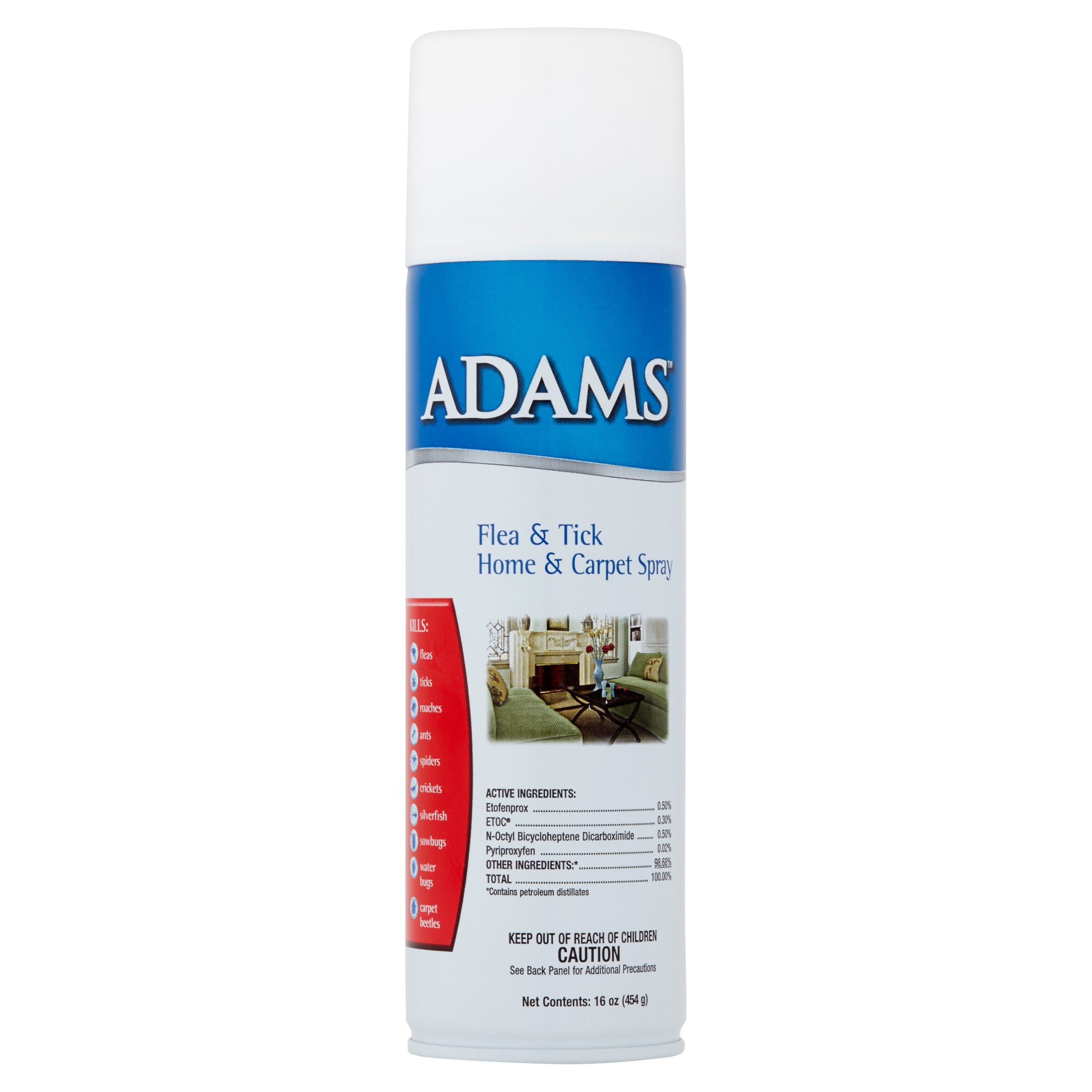 Adams Flea & Tick Home & Carpet Spray, 16 oz. - Walmart Business Supplies