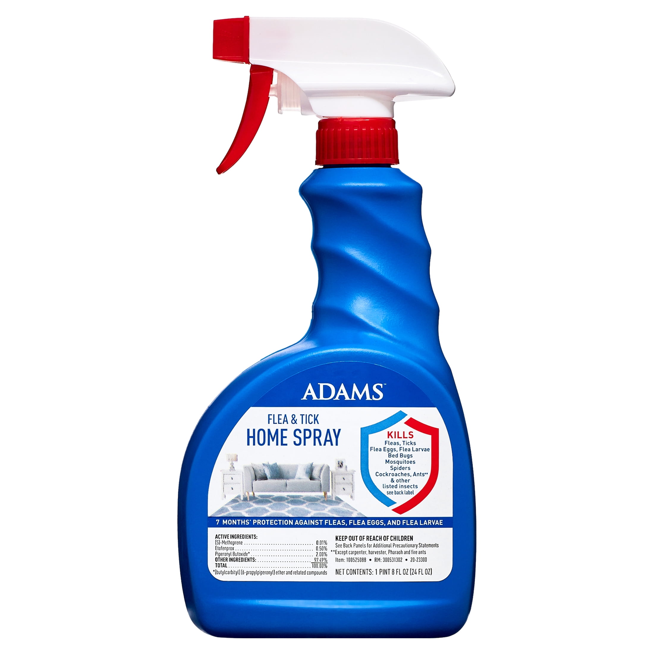 Adams Flea and Tick Home Spray, 24 ounces, Fragrance Free - Walmart.com