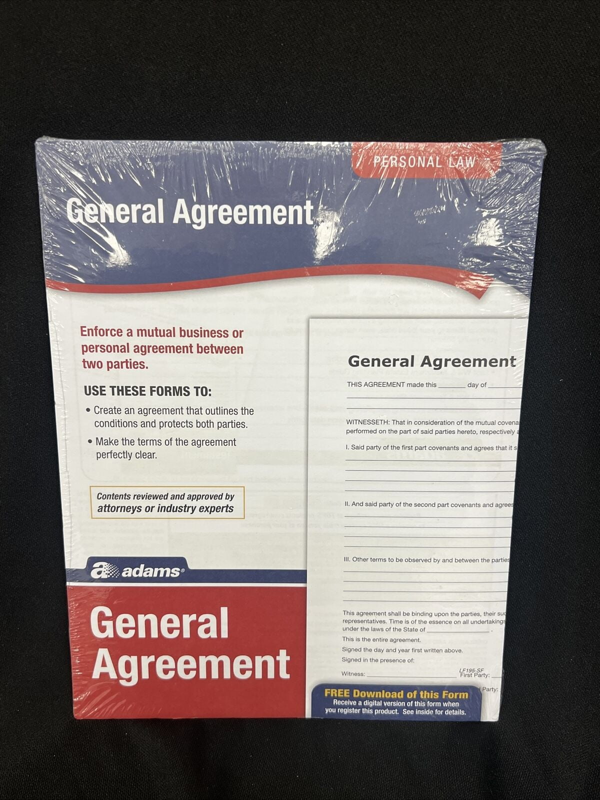 Adams General Agreement Form, 8.5 x 11 Inch, White, LF195 - Walmart.com