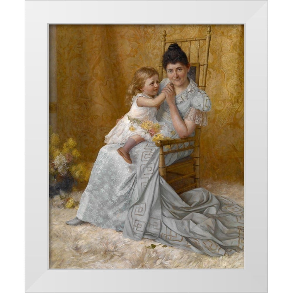 Adams, John Ottis 12x14 White Modern Wood Framed Museum Art Print ...