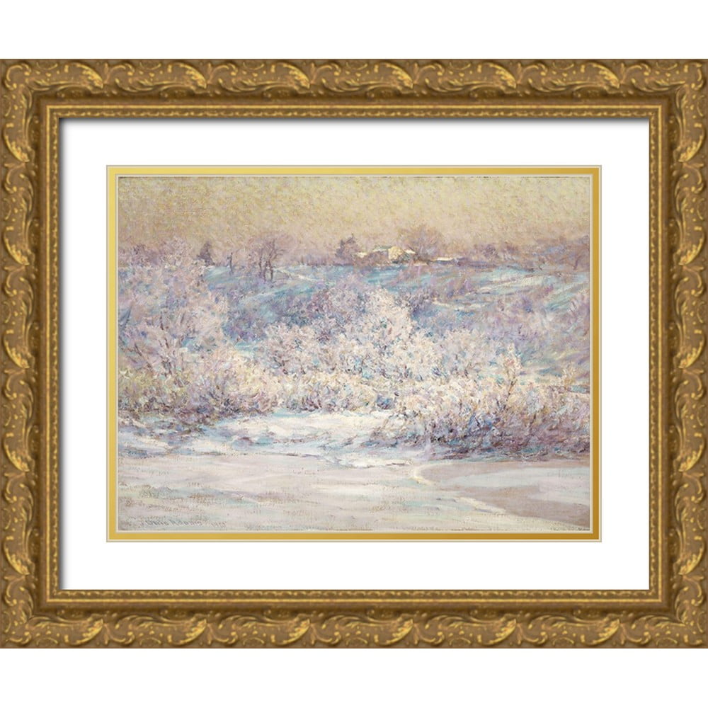 Adams, John Ottis 14x12 Gold Ornate Wood Framed with Double Matting ...