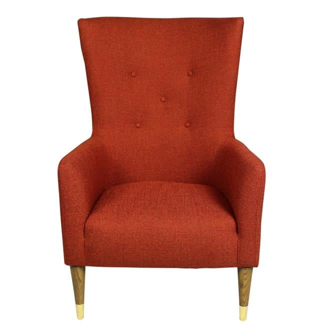 Adams Lounge Chair, Tangerine - Walmart.com