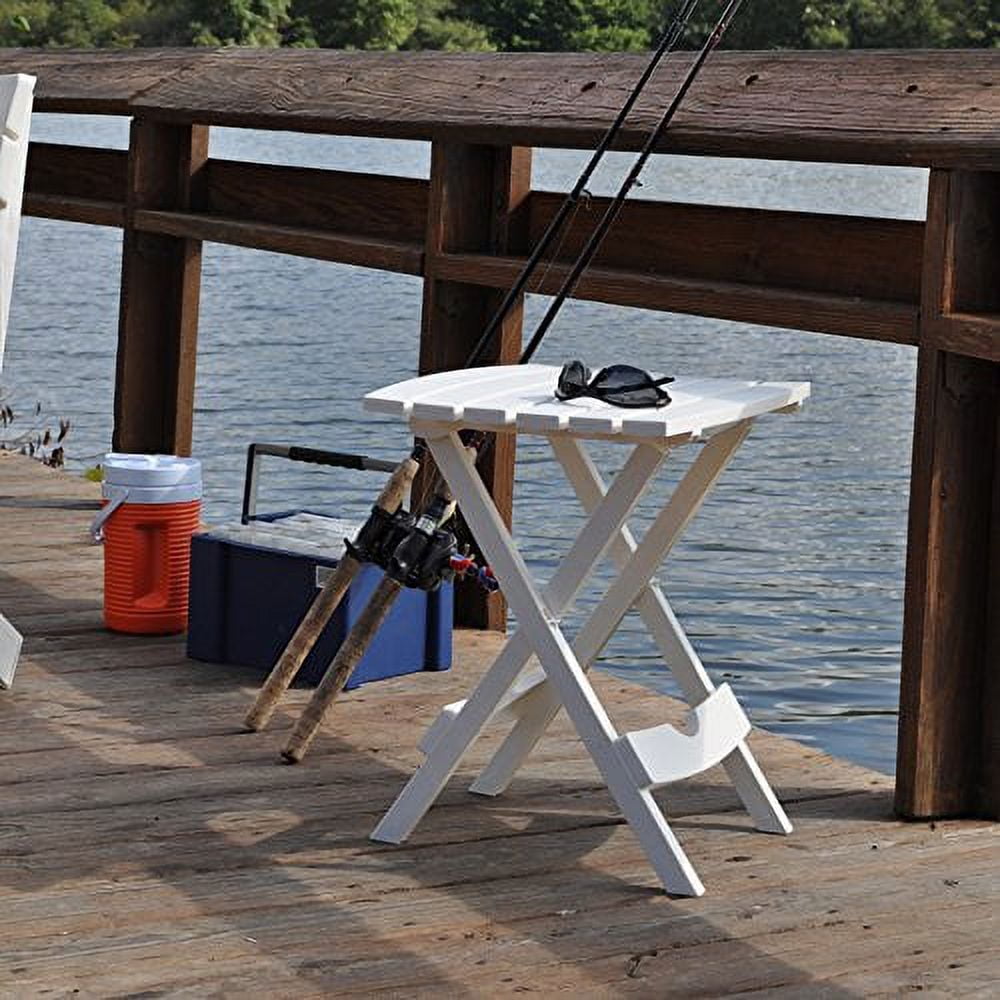 Adams Manufacturing 8500-48-4702 Quik-Fold Side Table, White/2 Pack ...