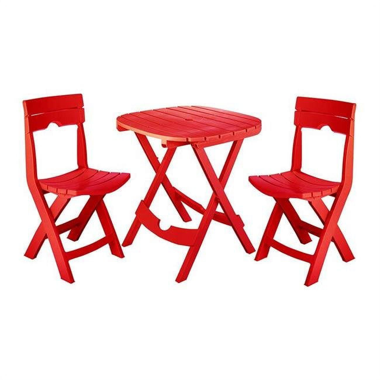 Adams Mfg Corp Cafe Set Cherry Red - Walmart.com