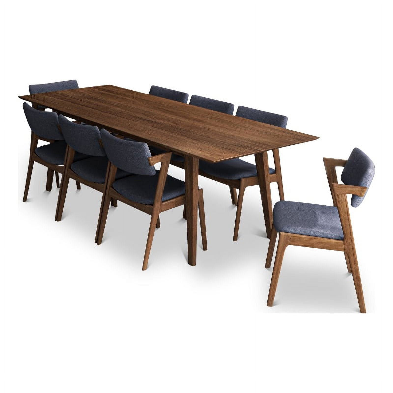 Adams Modern Dining Room & Kitchen Solid Wood Walnut Table and Chairs ...